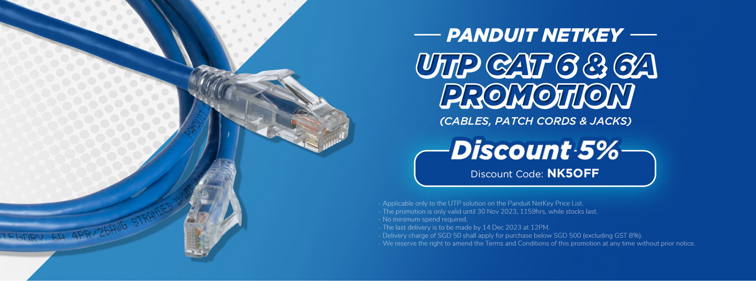 Panduit Netkey UTP CAT 6 & 6A PROMOTION