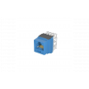 Category 6A UTP RJ45 Punchdown Keystone Jack Module, Blue.